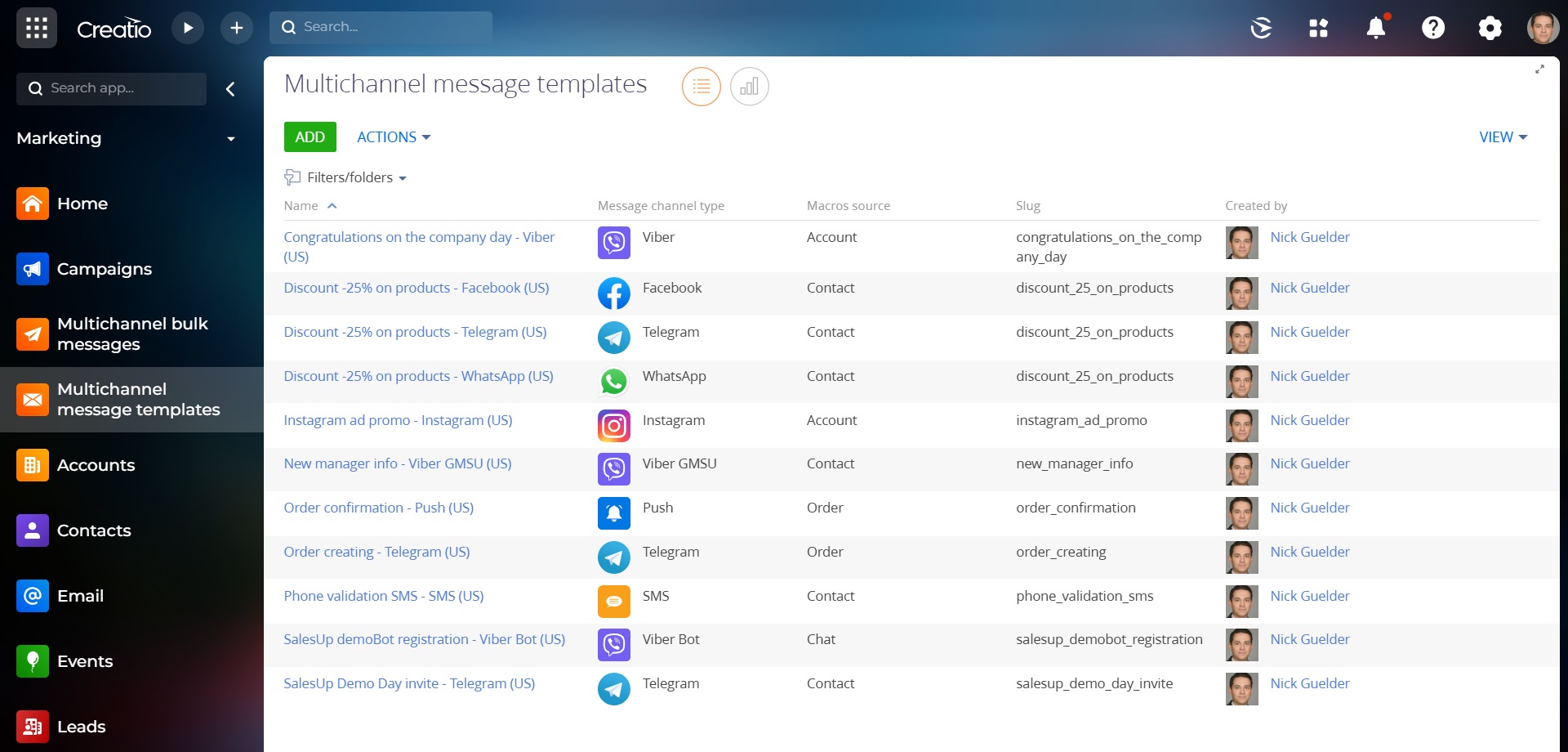 SalesUp Multichannel Bulk Messaging for Creatio | Creatio Marketplace